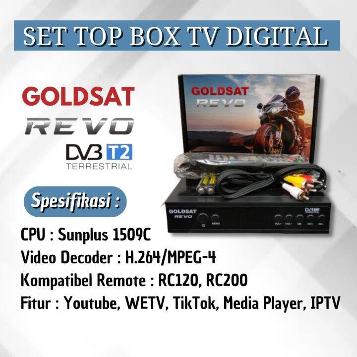 [ HATI-HATI BARANG PALSU ] Set Top Box Merk Goldsat Revo - Set Top Box Untuk Tv Tabung ...