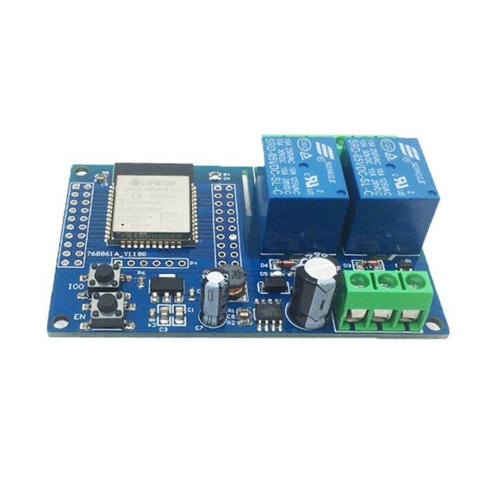 Dual Channel WIFI Relay Module ESP32 WROOM Development Board Secondary Development DC5 60V Power ...