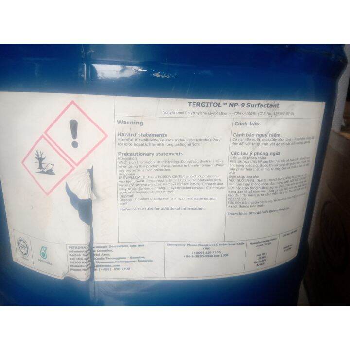Tergitol - NP9 Surfactant Tẩy dầu mỡ 1kg. Np9 - Chuyên gia tẩy dầu mỡ ...