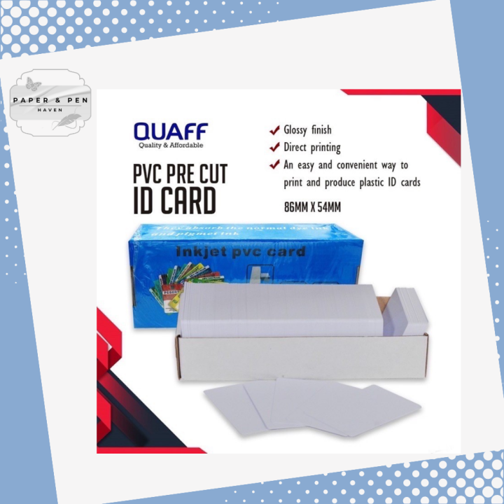 PPH PVC Pre-Cut ID Cards 50pieces per pack | Lazada PH