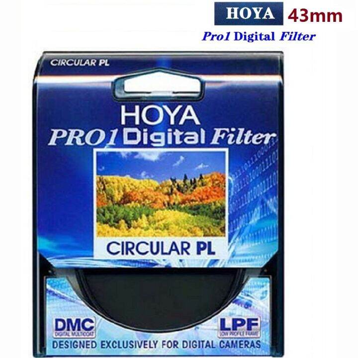 HOYA ตัวกรองโพลาไรซ์โพลาไรซ์ทรงกลมดิจิทัล CPL PRO1 43มม. โปร1 DMC เลนส์ป้องกัน CIR-PL สำหรับ ...