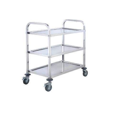 3 Layer Stainless Steel Restaurant Kitchen Trolley Catering Storage ...