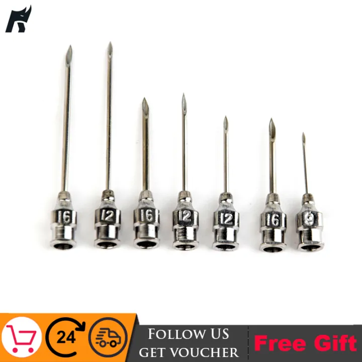 10Pcs Stainless steel needle stainless for animals injection Device ...