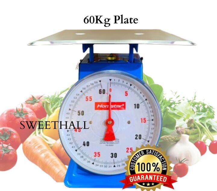Grocery 60KG Plate Market-use scale/ TIMBANGAN Transferable table scale ...