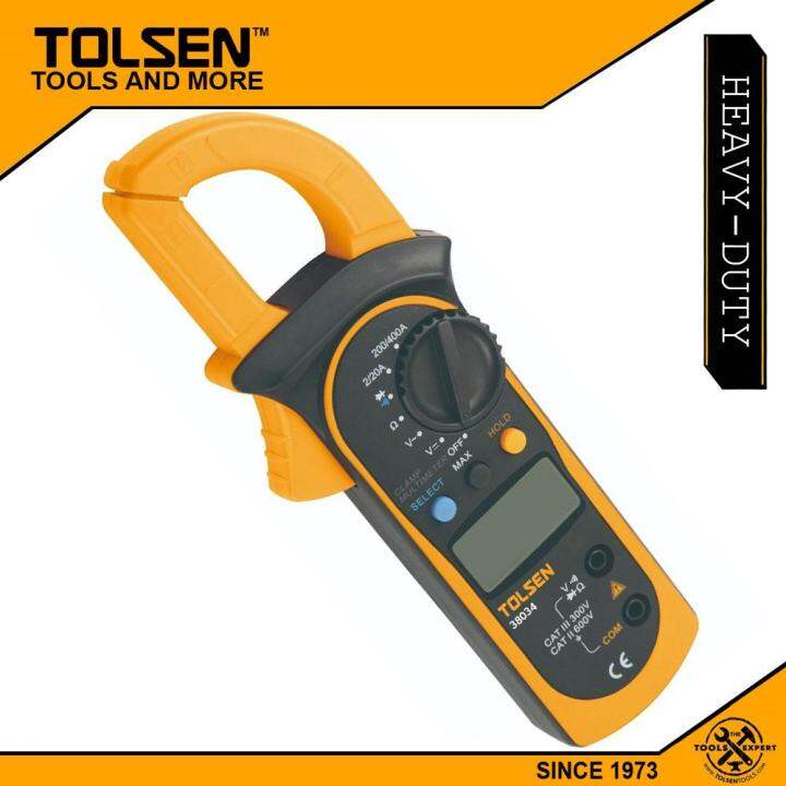 Tolsen Heavy Duty Digital Clamp Multimeter with Case (210×75.6x30mm ...