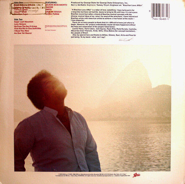George Duke ‎– A Brazilian Love Affair Lp Record Vinyl Plaka ( B50 ...
