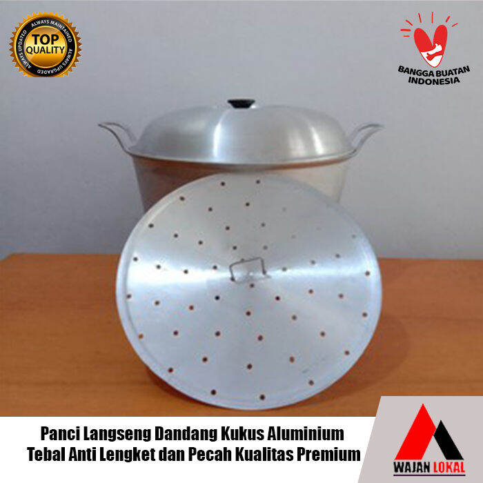 Panci Langseng Dandang Kukus Aluminium No 15 Tebal Anti Lengket dan ...