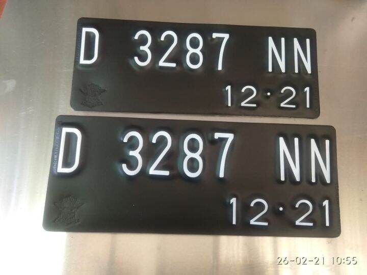 plat nomor sepeda motor baut tanam,tinggal pasang.plat nomor standart ...