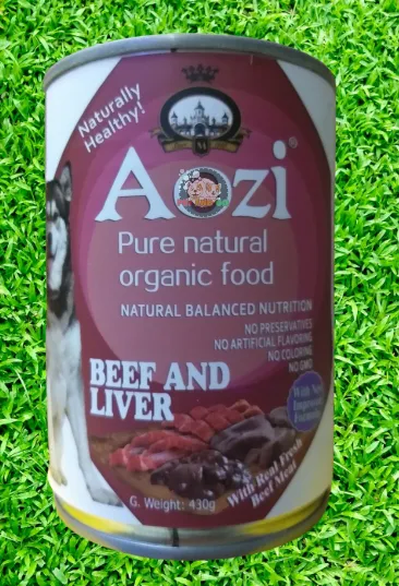 Aozi Pure Natural Organic Dog Wet Food 430g - Beef & Liver | Lazada PH