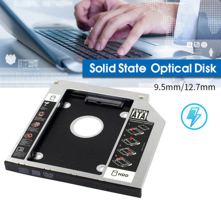 Universal 2.5 2nd 9.5mm/12.7mm Ssd Hd SATA Hard Disk Drive HDD Caddy ...