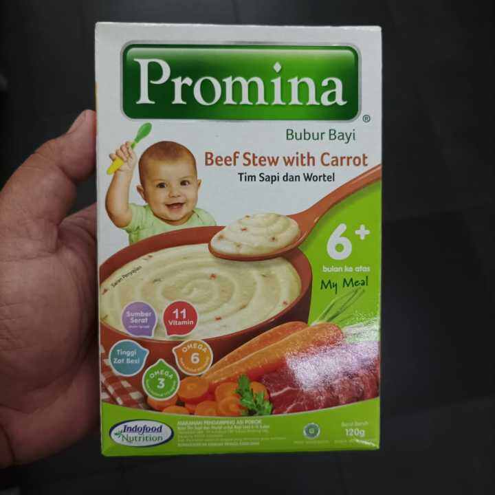 Promina Bubur Bayi 6+ Tim Sapi Wortel Box 120 gr | Lazada Indonesia
