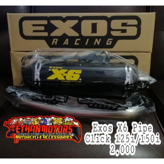 【READY STOCK】 ☜EXOS X6 RACING PIPE for HONDA CLICK GAME CHANGER ...