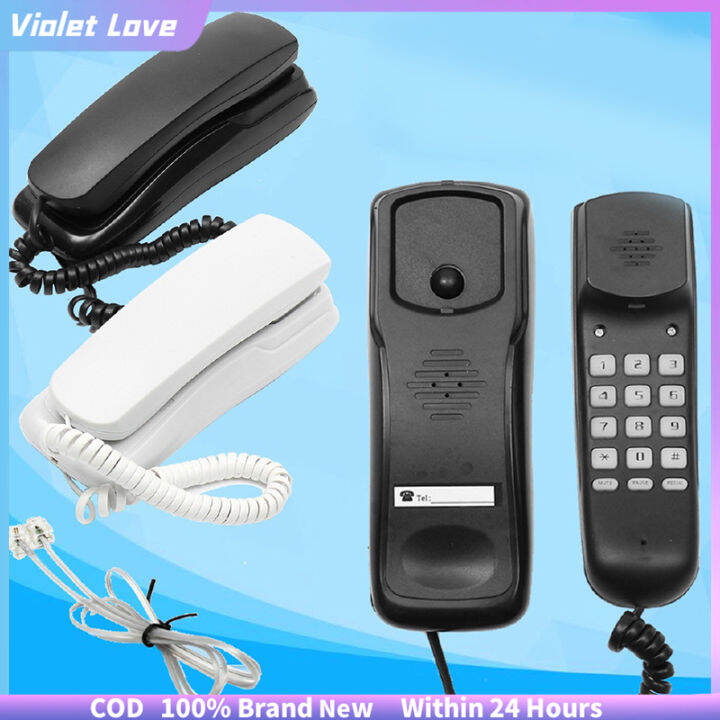 Wall Mounted Wired Telephone Landline Phone With Number keys Home ...