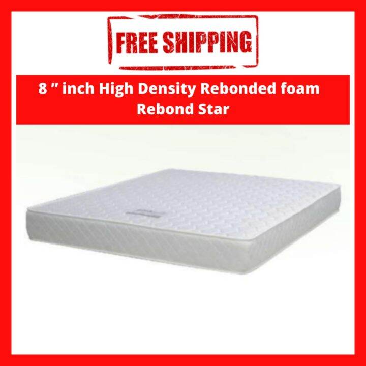 GOODNITE SpinaHealth 8 ” inch High Density Rebonded foam Queen/King ...
