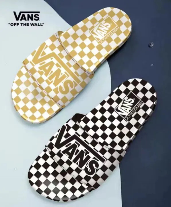 VanZ Slippers For Men Rubber High-Quality Classic grid | Lazada PH