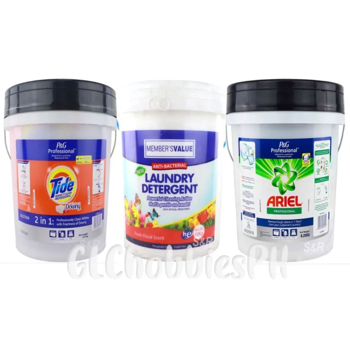 SNR 10kg HE, Tide Lemon/Downy 8.75kg, Ariel 8.25kg Laundry Detergent ...