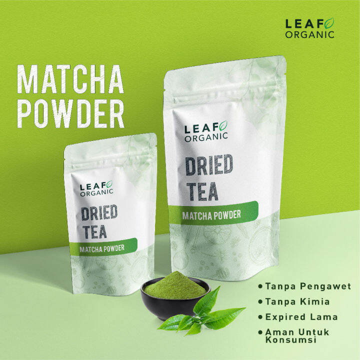 Premium Japanese Matcha Powder LEAF ORGANIC Teh Ceremonial Khas Jepang ...