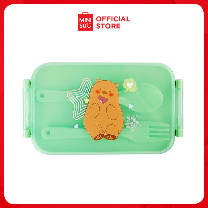 MINISO We Bare Bears Collection 4.0 Bento Box 470mL (Grizzly) | Lazada PH