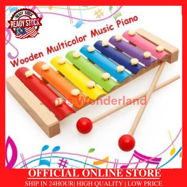 8 Notes Kids Musical Learning Wooden Xylophone | Lazada