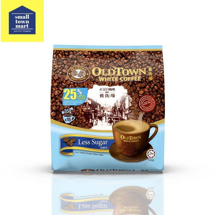 OLDTOWN White Coffee 3 in 1 Less Sugar Instant Premix White Coffee 35g ...