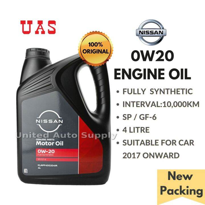 NISSAN 0W20 Fully Synthetic Engine Oil Serena Sylphy Teana Almera X ...