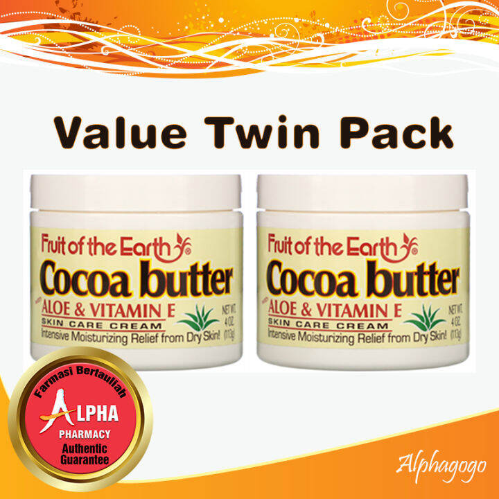 Fruit of The Earth Cocoa Butter With Aloe & Vitamin E (2 X 113g) | Lazada