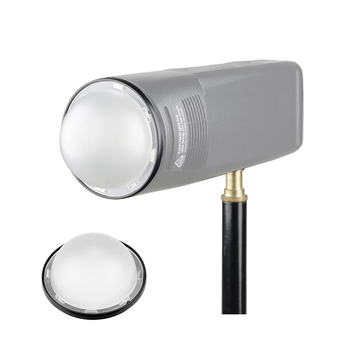 AK-R11 Dome Diffuser Compatible for Godox H200R Round Flash Head Godox ...