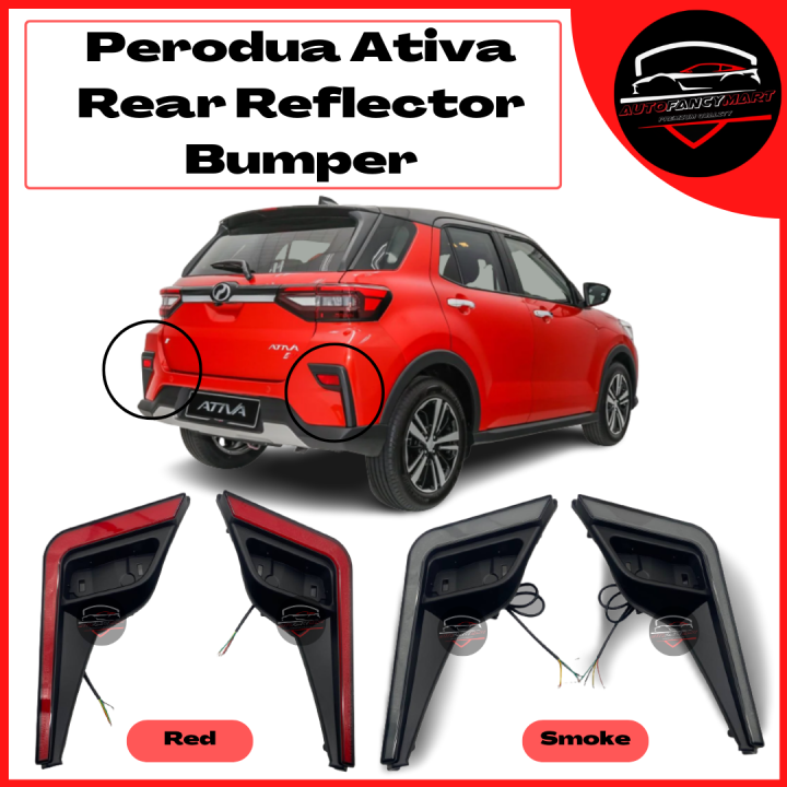 Perodua Ativa 2021 2022 Rear Bumper Reflector Running Light L Shape ...