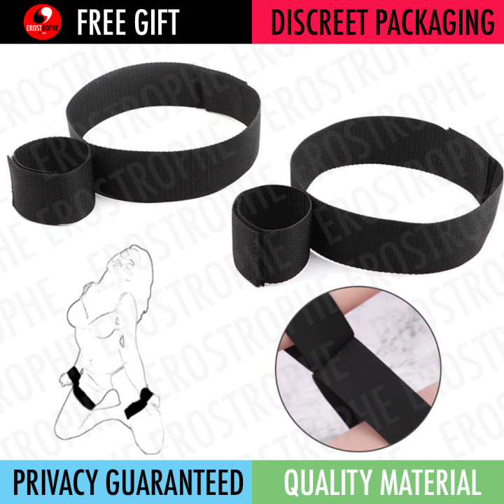 BDSM Nylon Arms Legs Strap Binding Velcro Handcuffs | Lazada PH