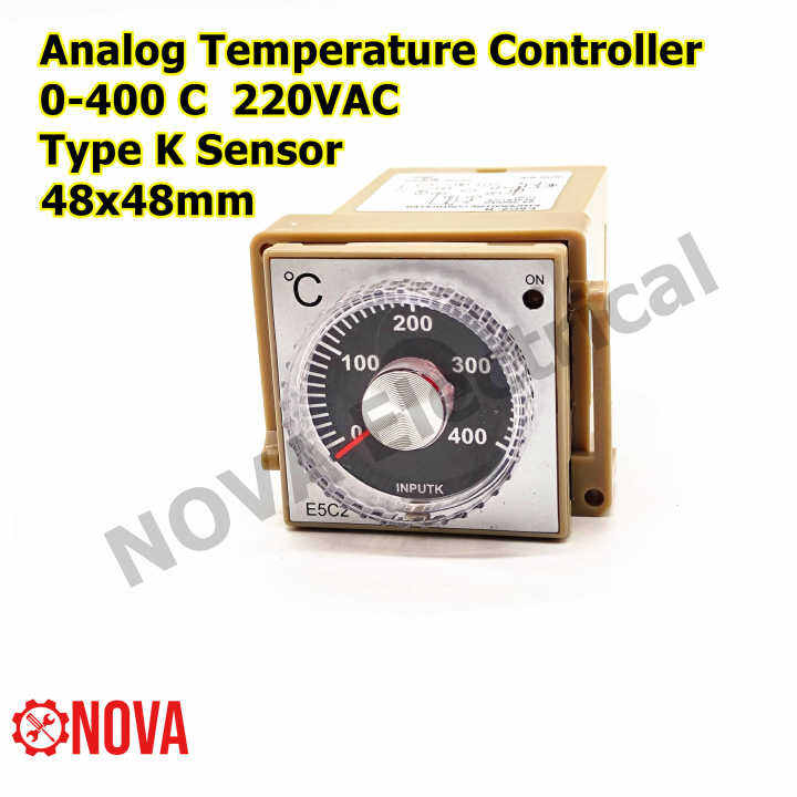 E5C2 Analog Temperature Controller 0-400 C 220VAC Type K | Lazada PH