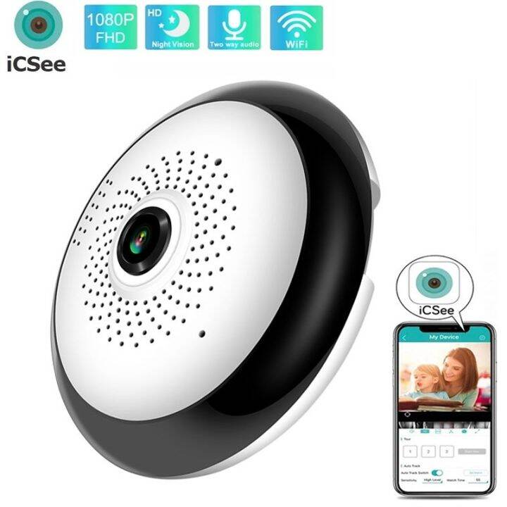 卍₪ ICsee MINI Smart Home WIFI Camera Video Surveillance 1080P Two Ways ...