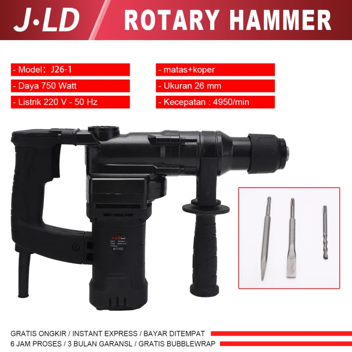 JLD Mesin Bobok Mesin Bor Bobok Beton 26-1 Rotary Demolition Hammer ...