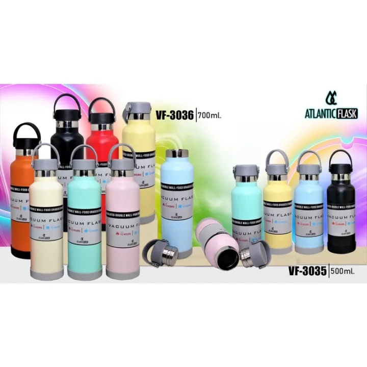 top Atlantic Vacuum flask bottle double wall Vf 3035 500ml VF3036 700ml ...