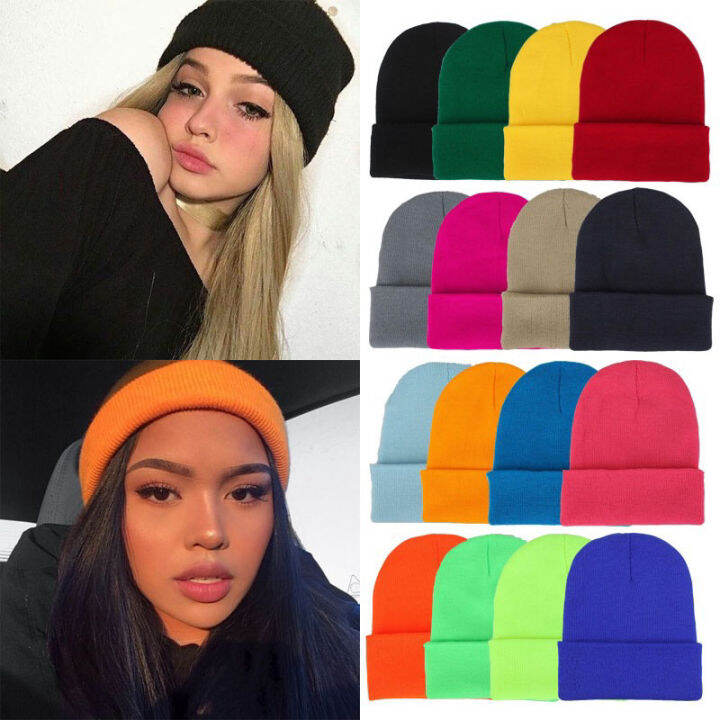 Plain Bonnet Hat Unisex Beanie Hat OOTD | Lazada PH