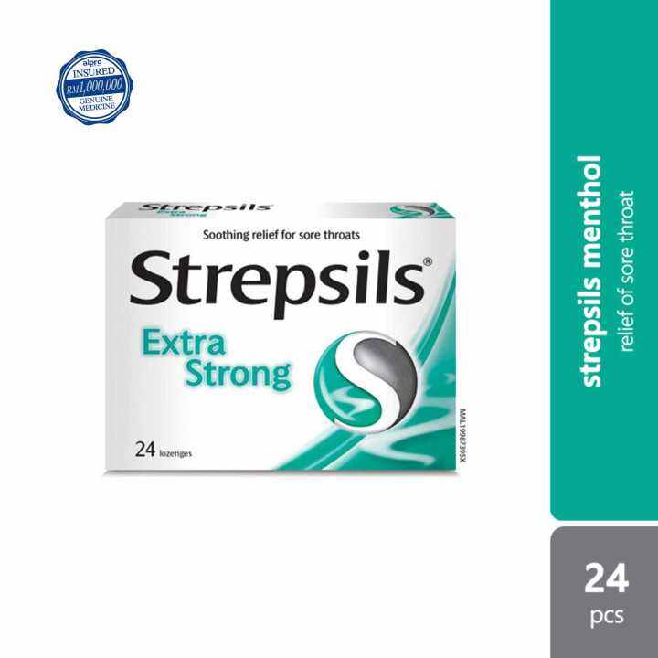 Alpro Pharmacy Strepsils Extra Strong Menthol 24s | Relieves Sore ...