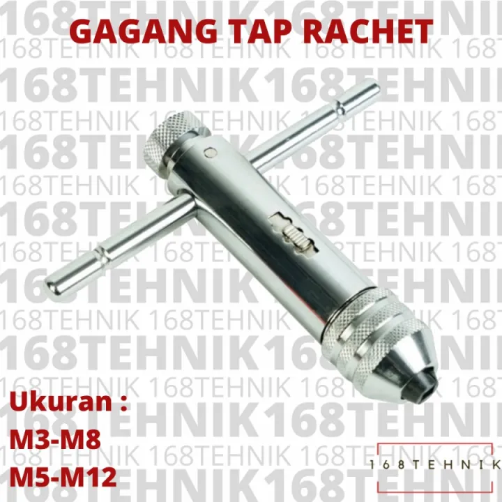 GAGANG TAP RACHET M5-M12 / RACHET TAP WRENCH STANG TAP RATCHET M5 M12 | Lazada Indonesia