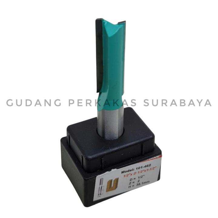 ROUTER BIT 1/2 x 1/2 x 1-1/2 STRAIGHT BIT 2 PISAU MATA PROFIL 12.7MM ...
