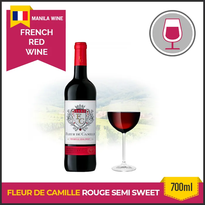 Fleur de Camille - Rouge Semi Sweet French Red Wine | Lazada PH