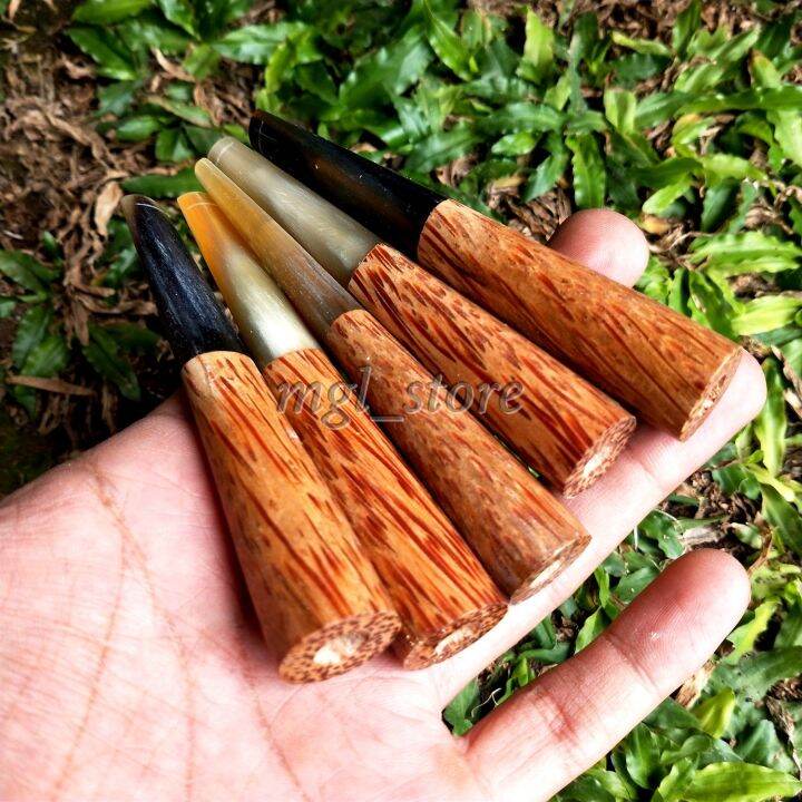 Pipa rokok polos kombinasi bahan kayu kelapa dan tanduk asli / pipa ...