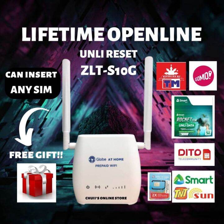 COD MEGASALE! Globe At Prepaid ZLT S10G (PERMANENT OPENLINE Full Admin access) | Lazada PH