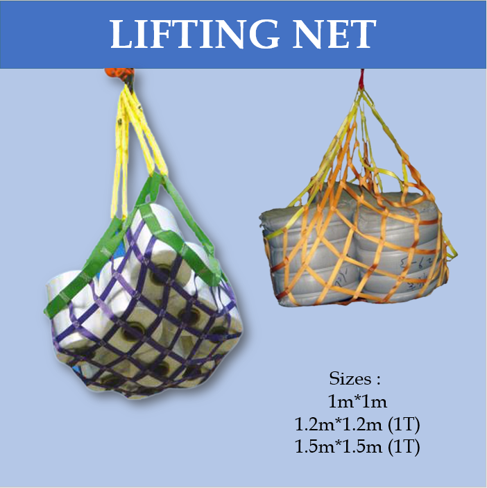 Twin Supply 1T Lifting Cargo Net Purpel Webbing Cargo Net Purpule and ...