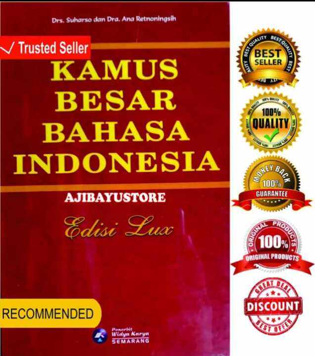 Buku Kamus Besar Bahasa Indonesia Edisi Lux Kamus Bahasa Indonesia KBBI ...