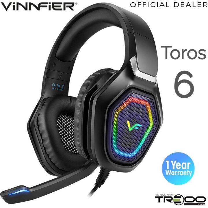 Vinnfier Toros 6 RGB Over-the-Ear Gaming Headset with Mic | Lazada ...