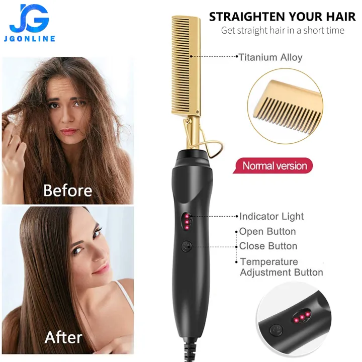 SN-168 Professional Hair Straightener For Men Woman Electric Heating ...