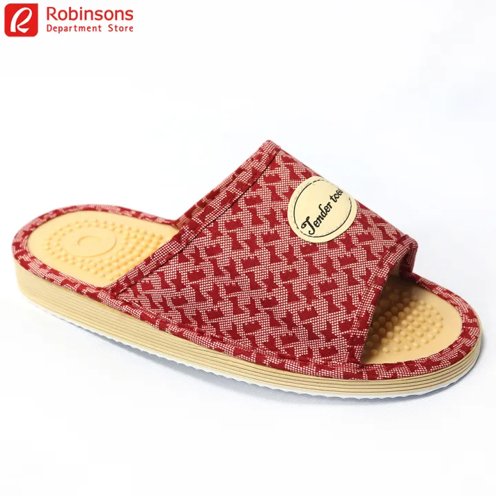 Tender Toes Ladies' Health Slippers TM-02185 (Red) | Lazada PH