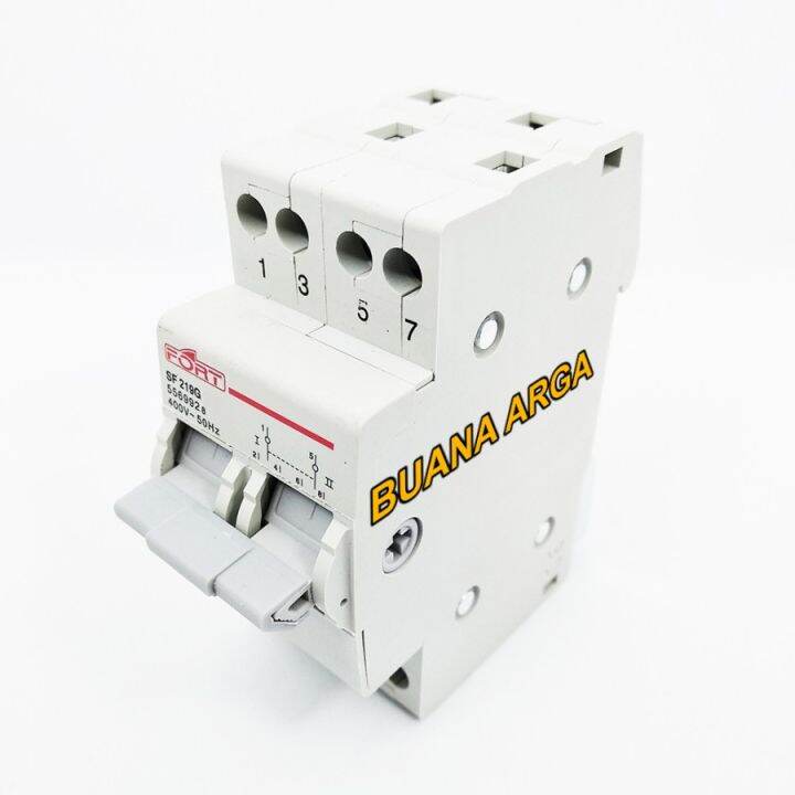 DIN Rail Change Over Switch (Model MCB) SF 219G-63 | 2 Pole | Current Rate 63A | Function I - O ...