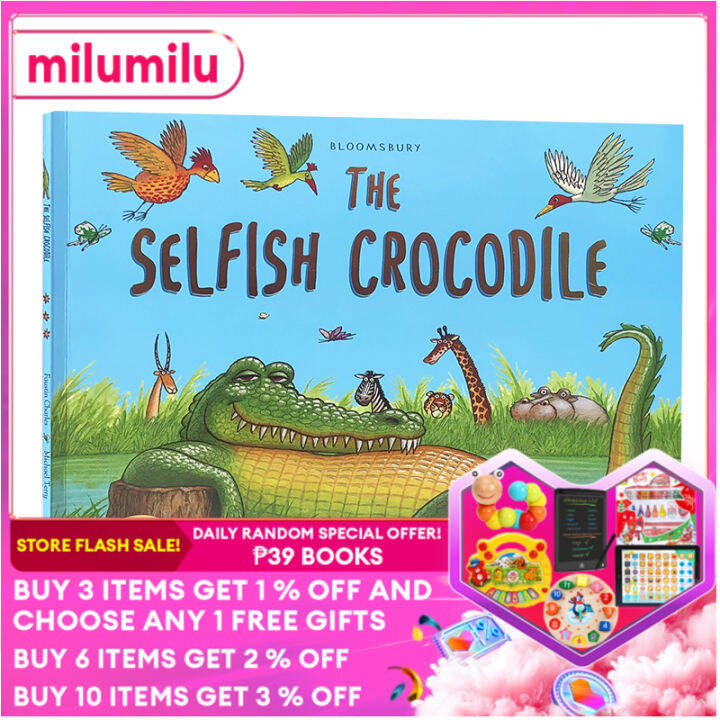 milu Picture Book The Selfish Crocodile Children's Psychology Picture ...