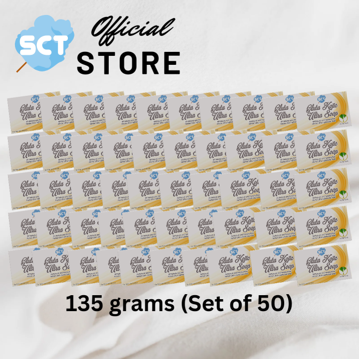 SCT Gluta Kojic Ultra Soap 135 grams Whitening Soap * SCT Soap * 50 ...