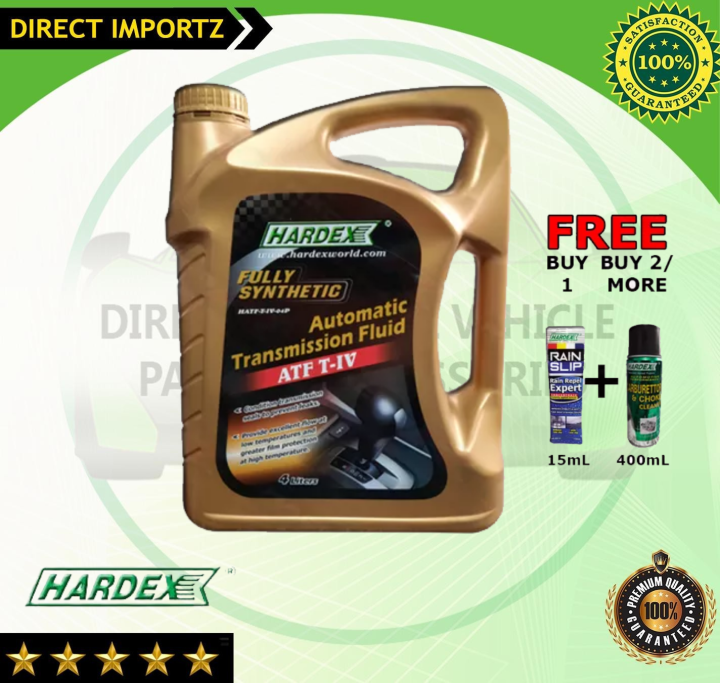 HARDEX AUTOMATIC TRANSMISSION FLUID HATF-T-IV-04-P (4 LITERS) 4x4b ...