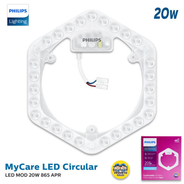 Philips แผงไฟ LED Circular 20w CEILING MODULE โมดูลไฟ โคมเพดานกลม แผ่น ...